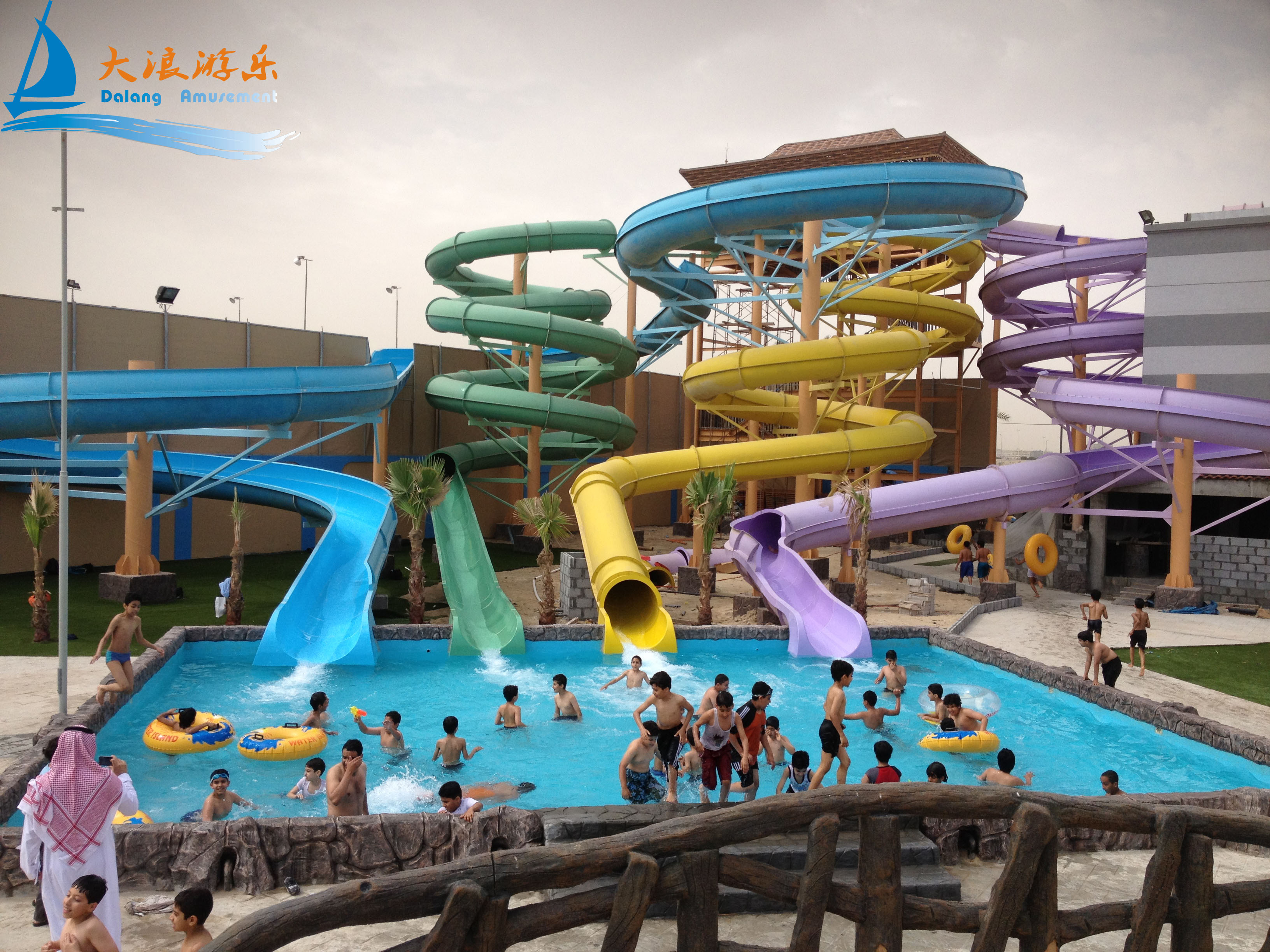 Fiberglass Spiral Slide | Twist Slide for Sale | Dalang Waterpark