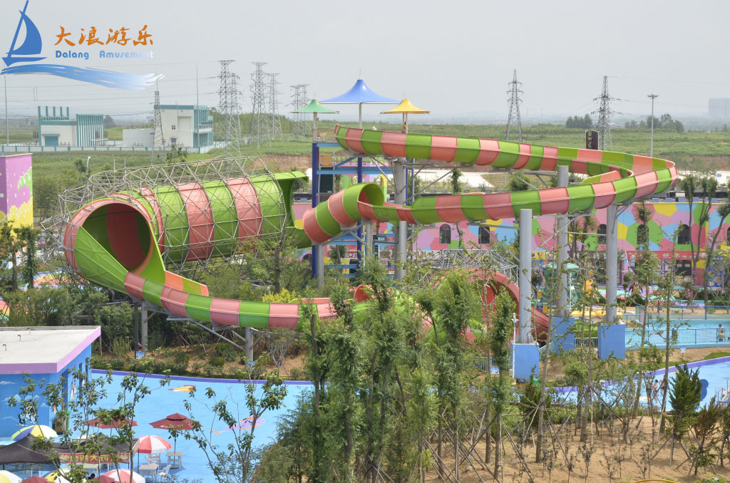 Pythons Water Play Slide Splash Slide Manfacturer | Dalang Waterpark