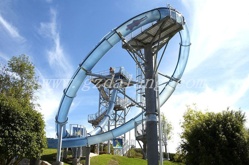Aqua Loop Fiberglass Water Slide | Fiberglass Slides Manufacturer