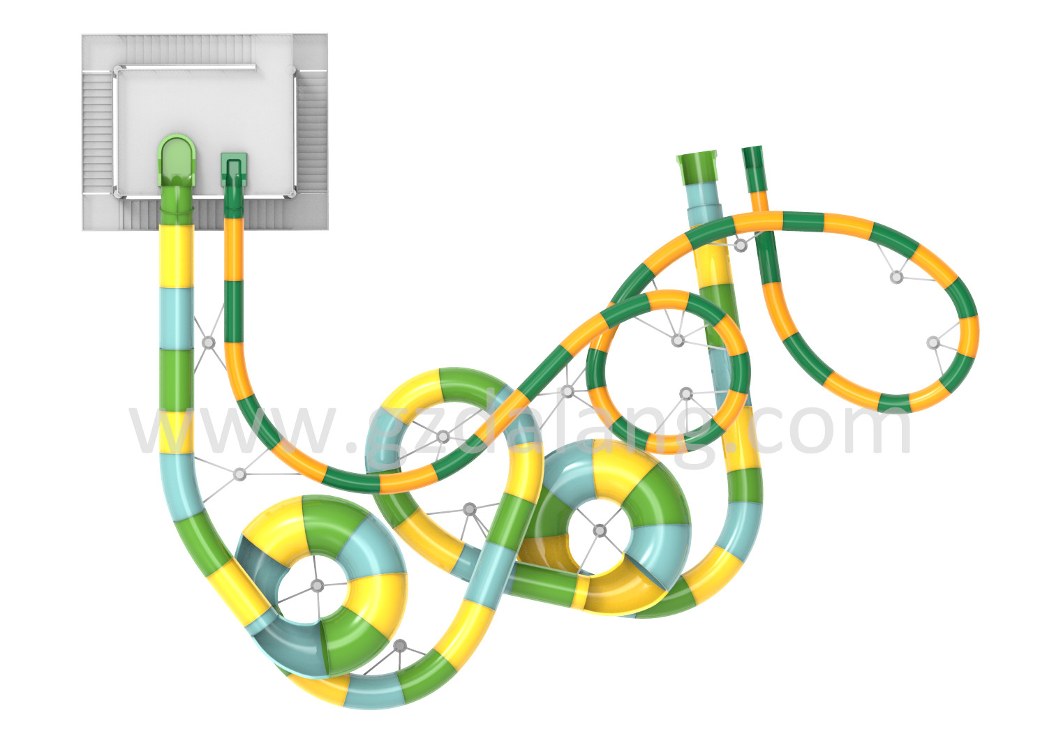 Twist Snake Water Slide Manufacturer | Dalang Waterpark