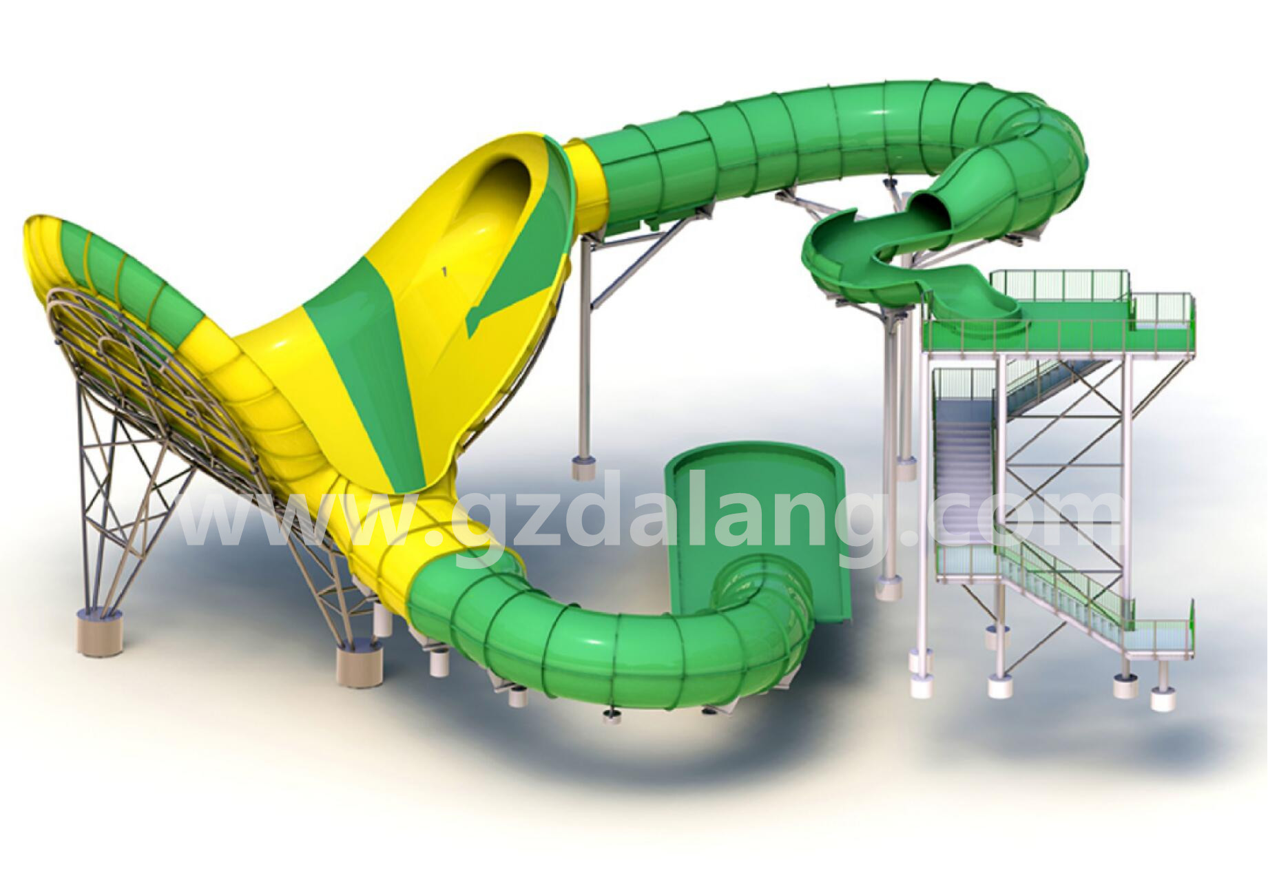 Cheap Slide Shell Fiberglass Slide for Water Park | Dalang Waterpark